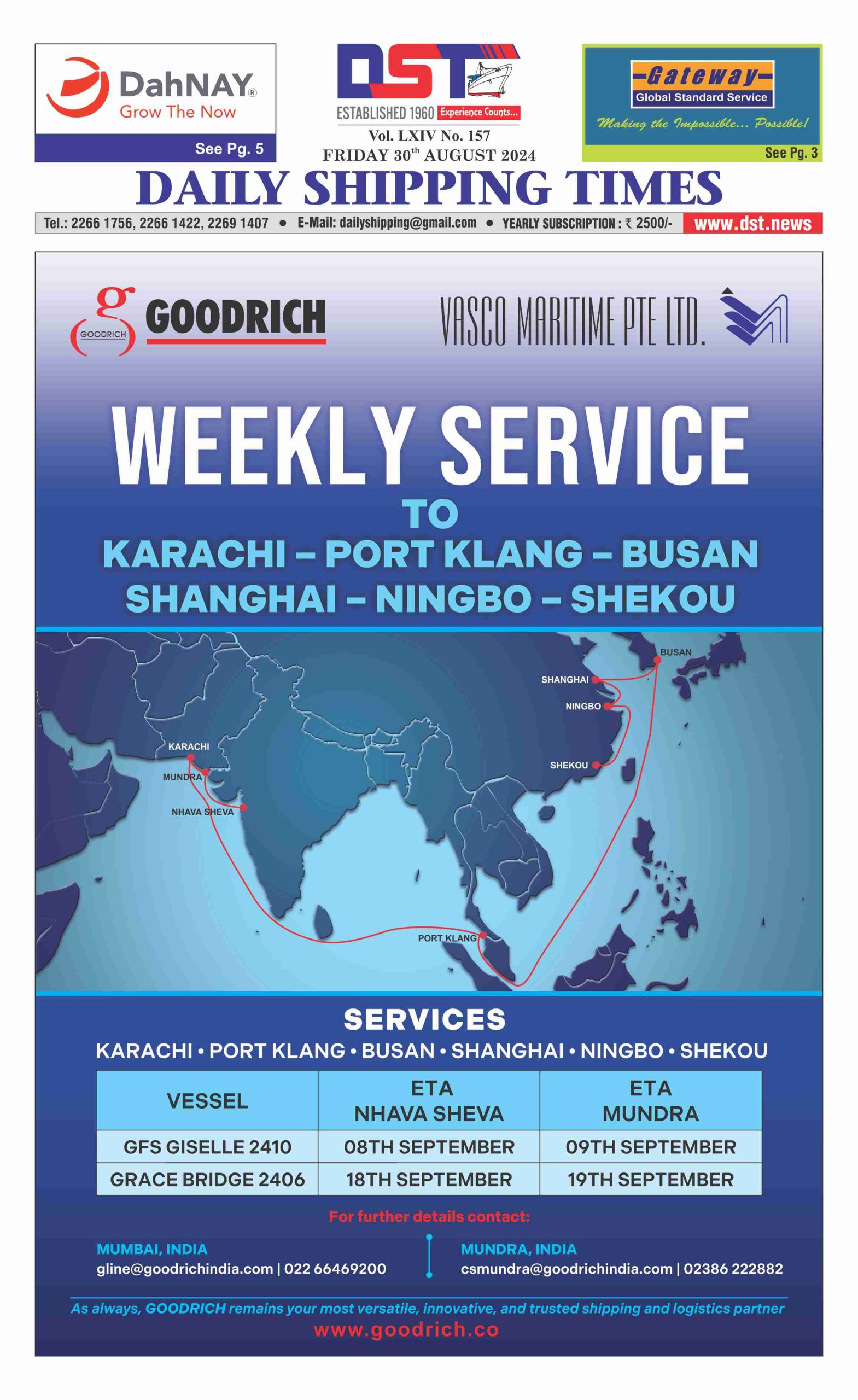 MUM-30-08-2024 - DST - Daily Shipping Times