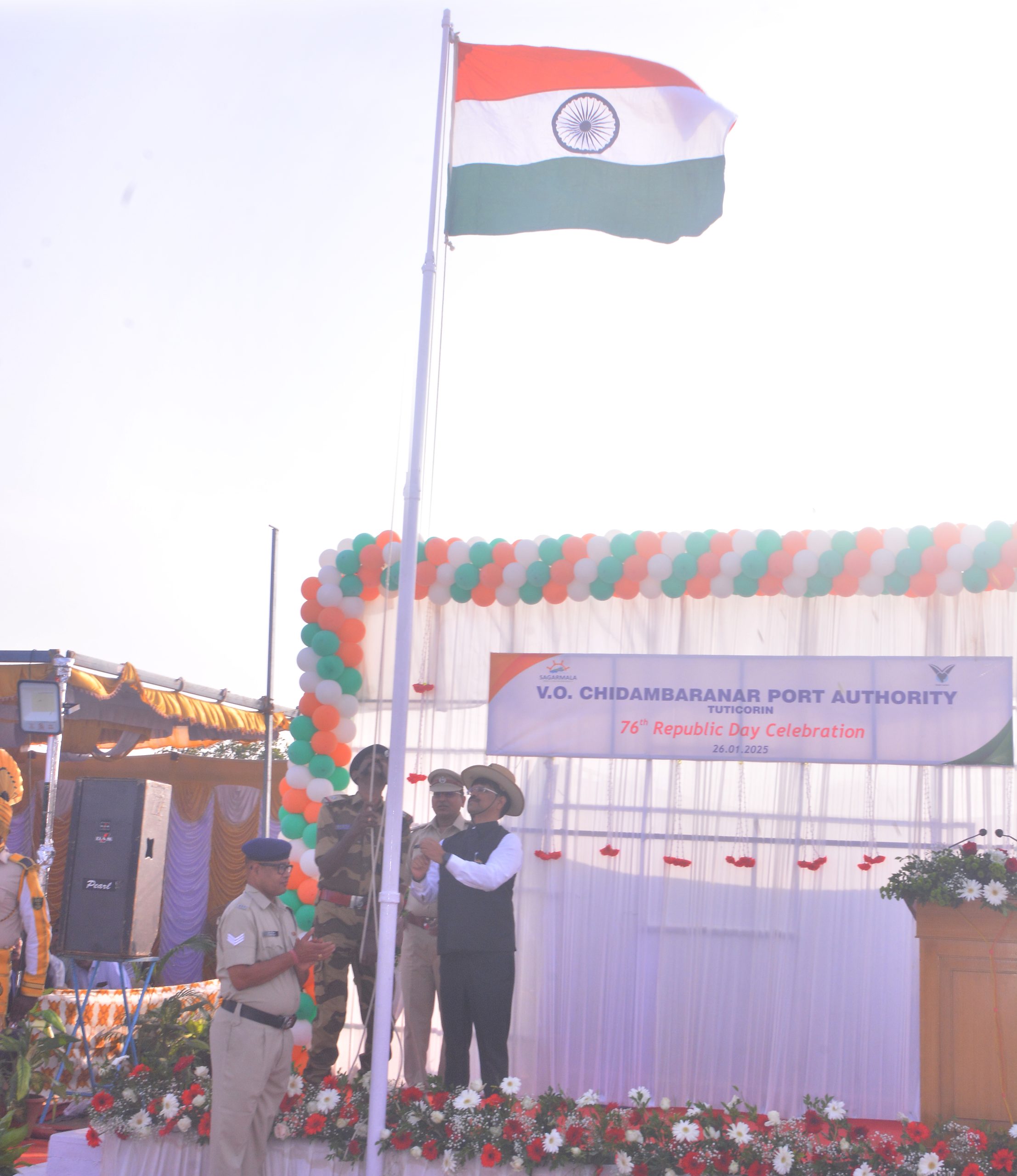 76th Republic Day celebrations in V.O.Chidambaranar Port Authority ...
