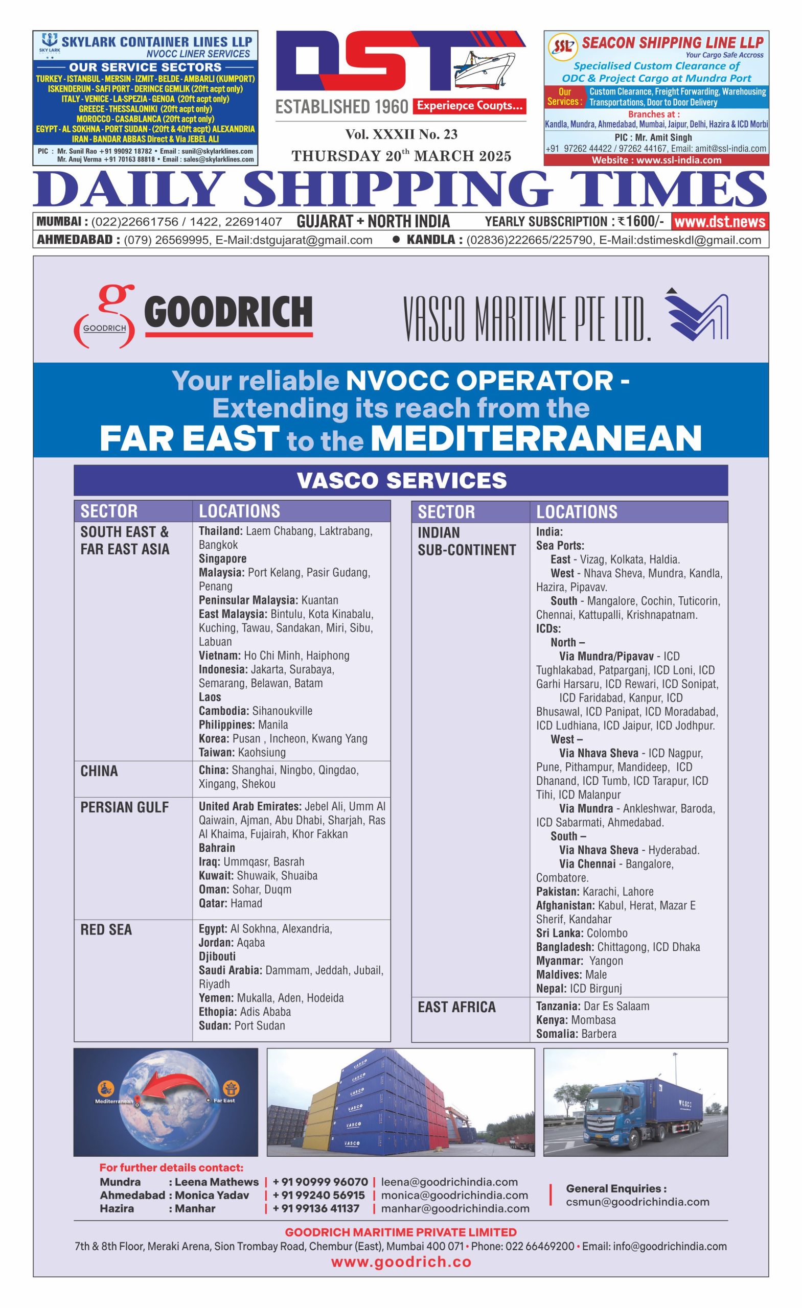 Gujarat + North India Edition _ 20-03-2025 - DST - Daily Shipping Times