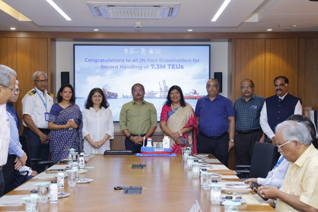 JNPA’s Performance Soars to New Records—7.3 million TEUs handled in FY ...