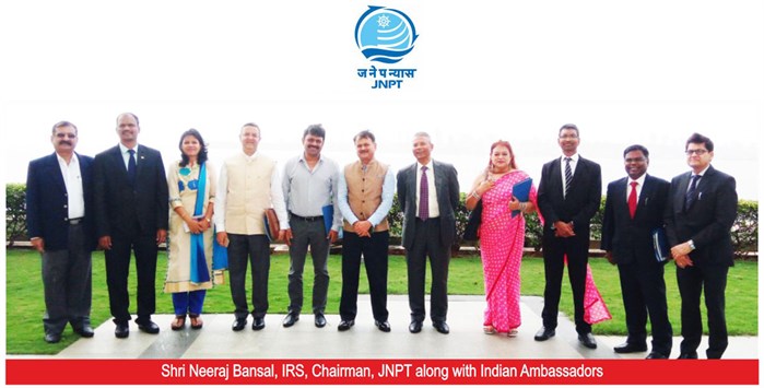 JNPT welcomes 11 Indian Ambassadors - DST - Daily Shipping Times