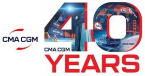 CMA CGM unveils the Logo of its 40th Anniversary - DST - Daily Shipping ...
