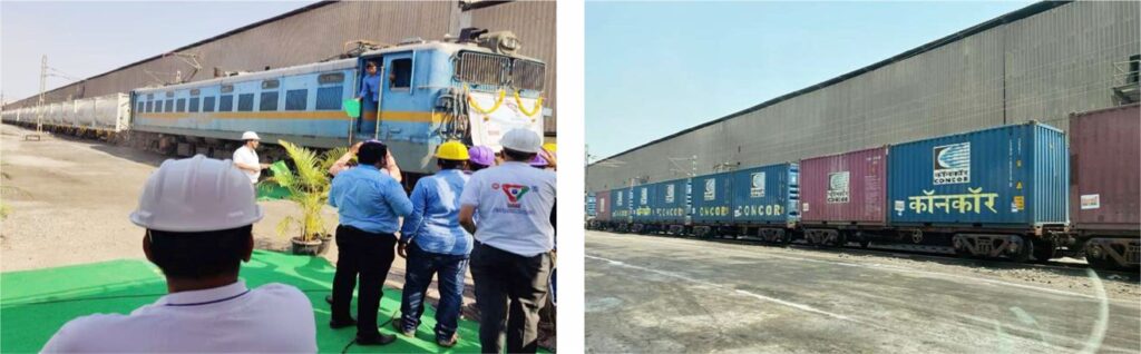CONCOR : 1st Rake movement of Bulk cement in Specialized Tank ...
